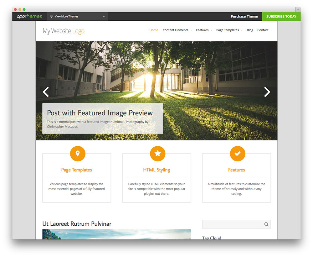 30+ thèmes commerciaux WordPress réactifs et gratuits, 2018 | Webypress
