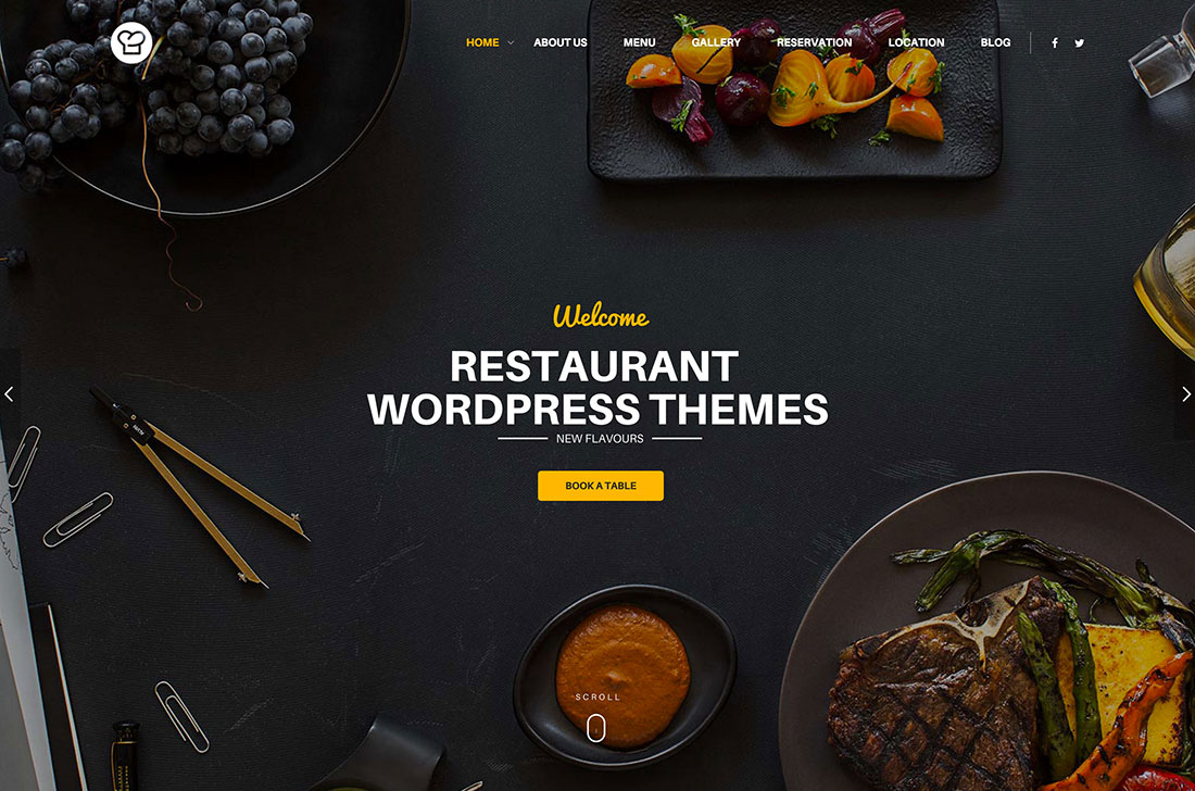 45 meilleurs thèmes de restaurants WordPress 2019 | Webypress