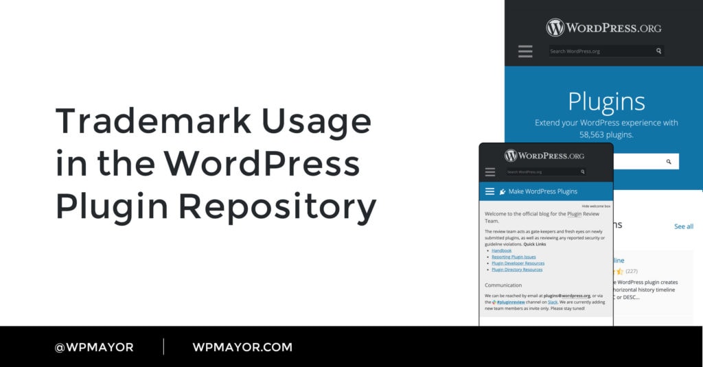 Utilisation des marques dans le référentiel de plugins WordPress ...